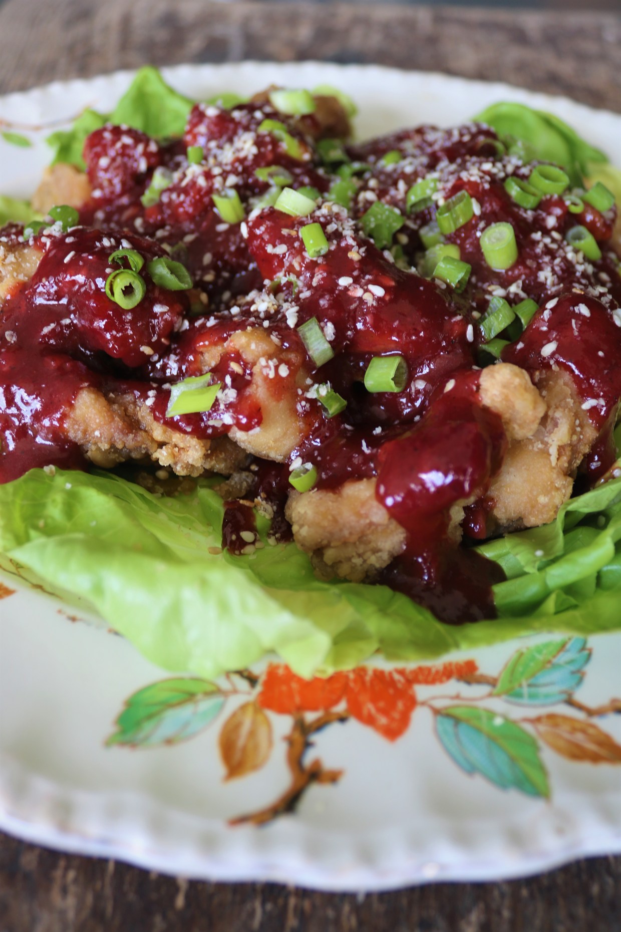 Crispy Chicken with Plum Sauce | the muddled pantry